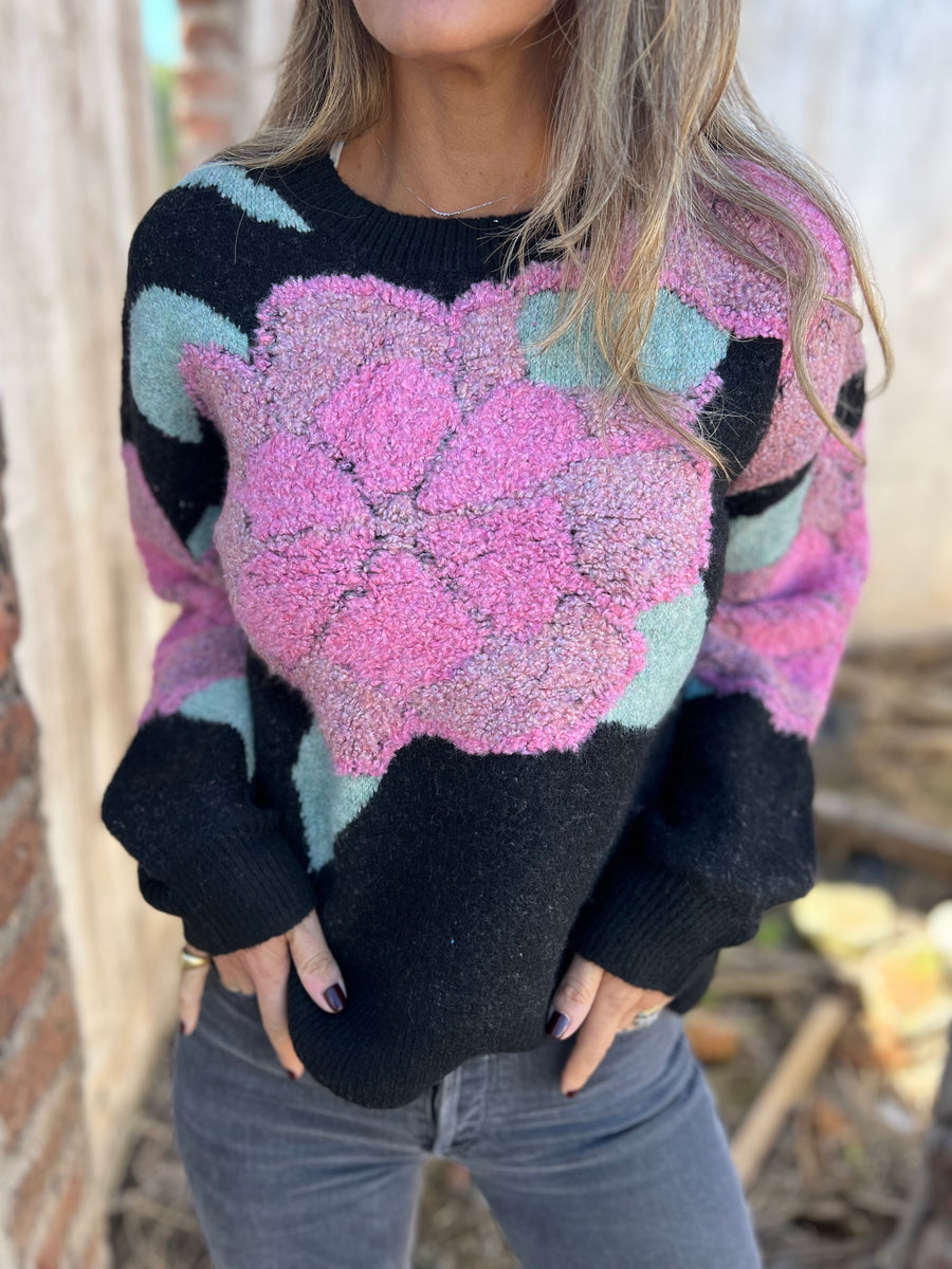 Chaleco peonía negro – memola.cl